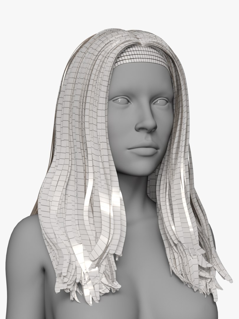 Female Hair 3D model - TurboSquid 1840950