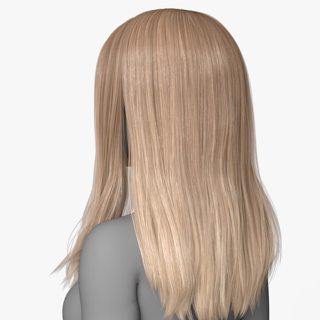 Female Hair 3D model - TurboSquid 1840950