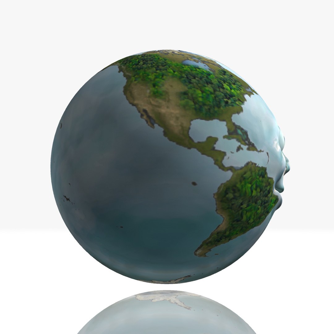 3d Earth Character Model