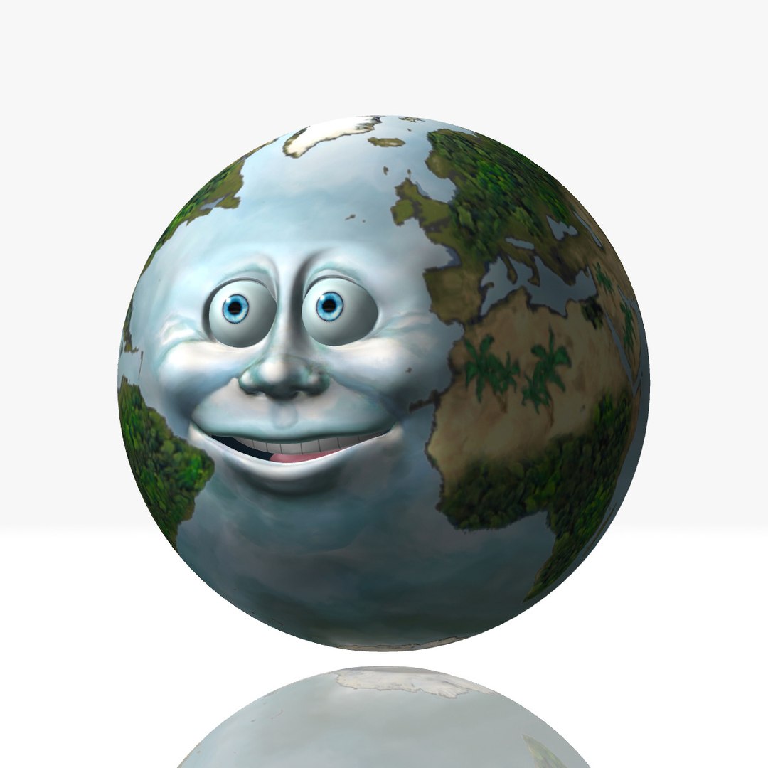 3d Earth Character Model
