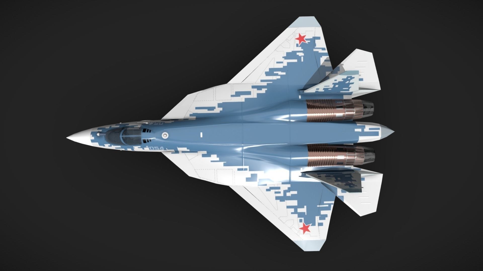 Sukhoi Su-57 3D Model - TurboSquid 2000566