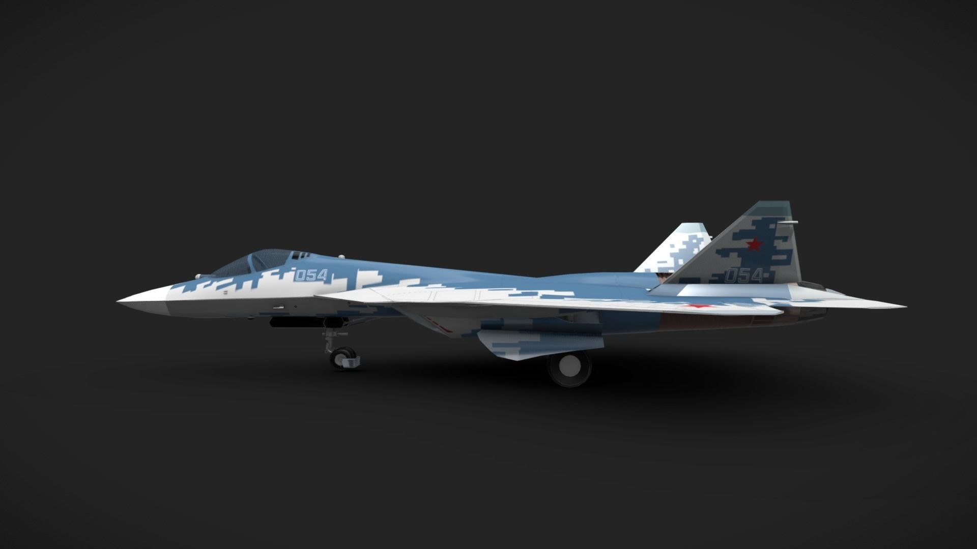 Sukhoi Su-57 3D Model - TurboSquid 2000566