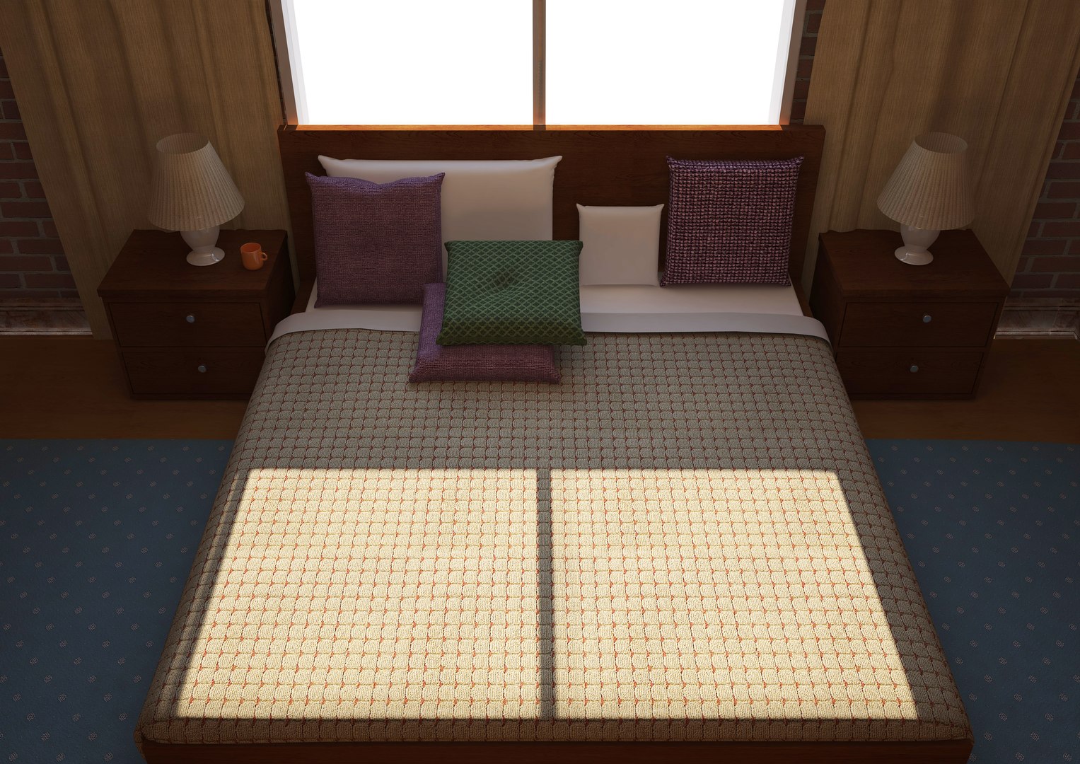 c4d interior design bedroom