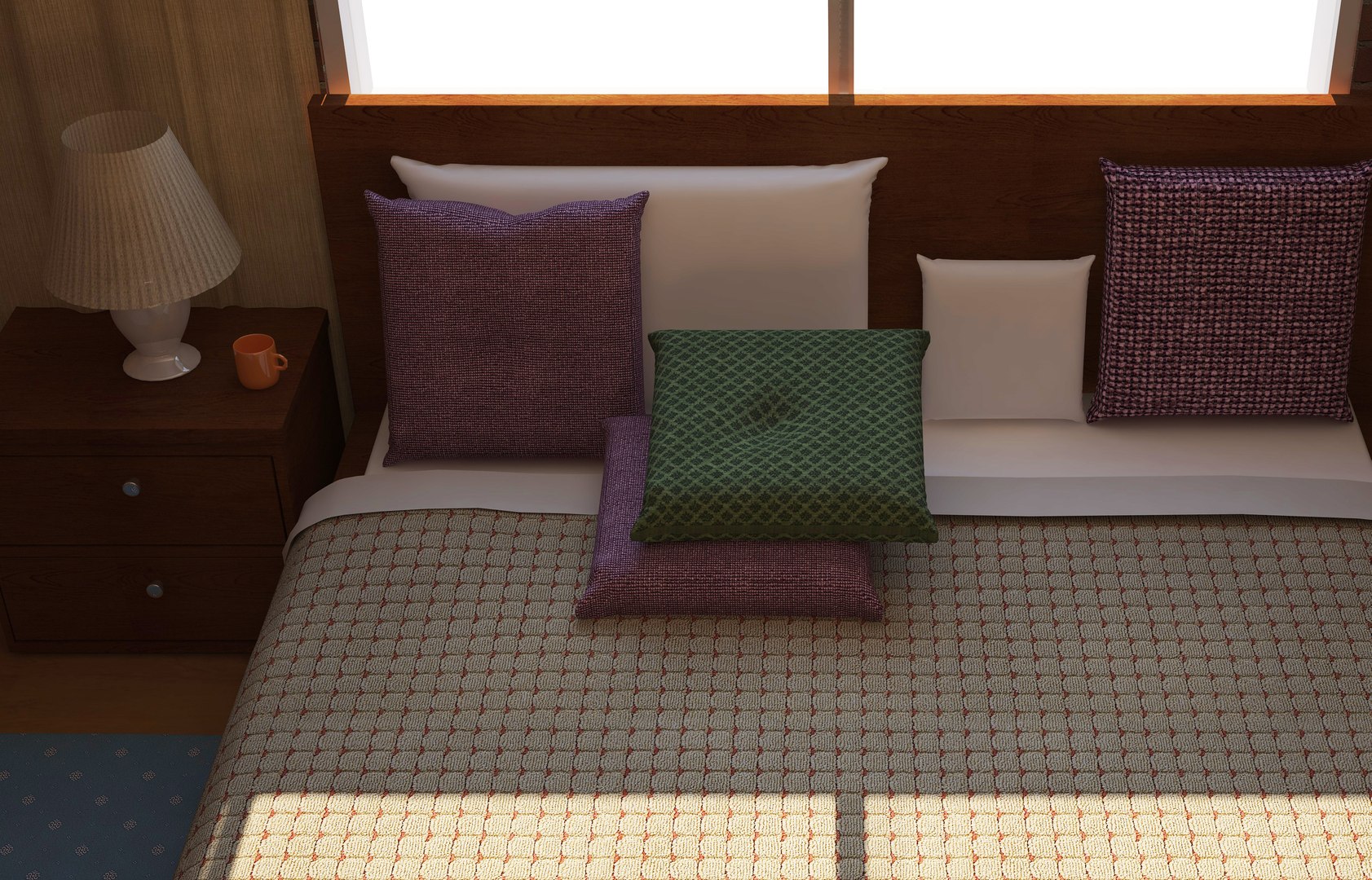 c4d interior design bedroom