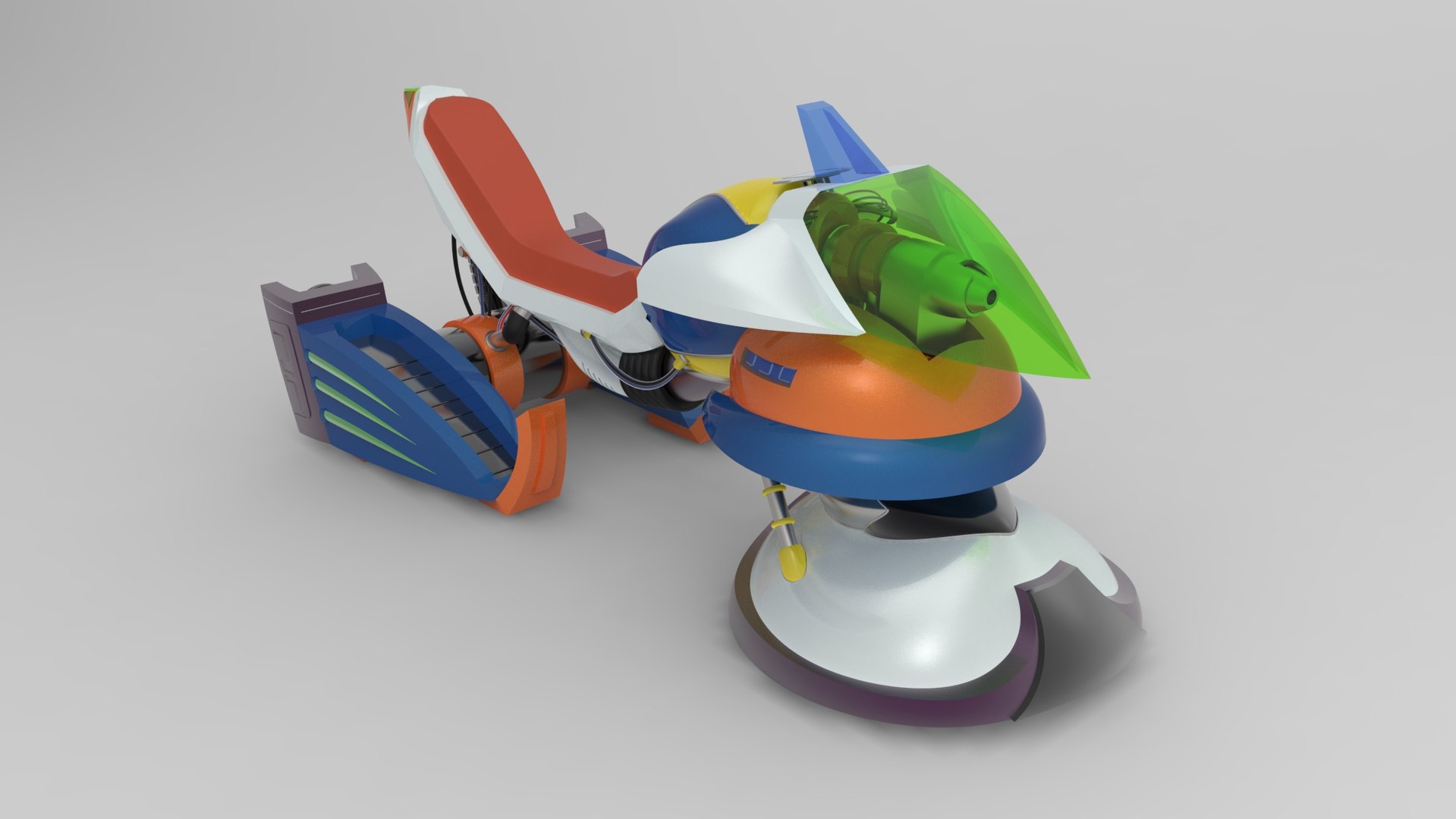 3d Model Of Cheval Ride Chaser Megaman