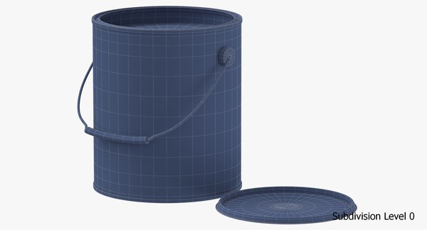 Paint bucket open 3D model - TurboSquid 1466826
