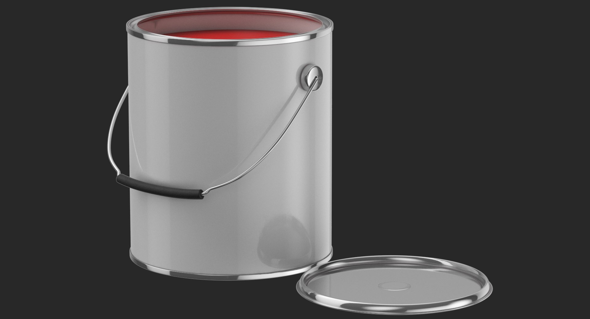 Paint Bucket Open 3D Model - TurboSquid 1466826