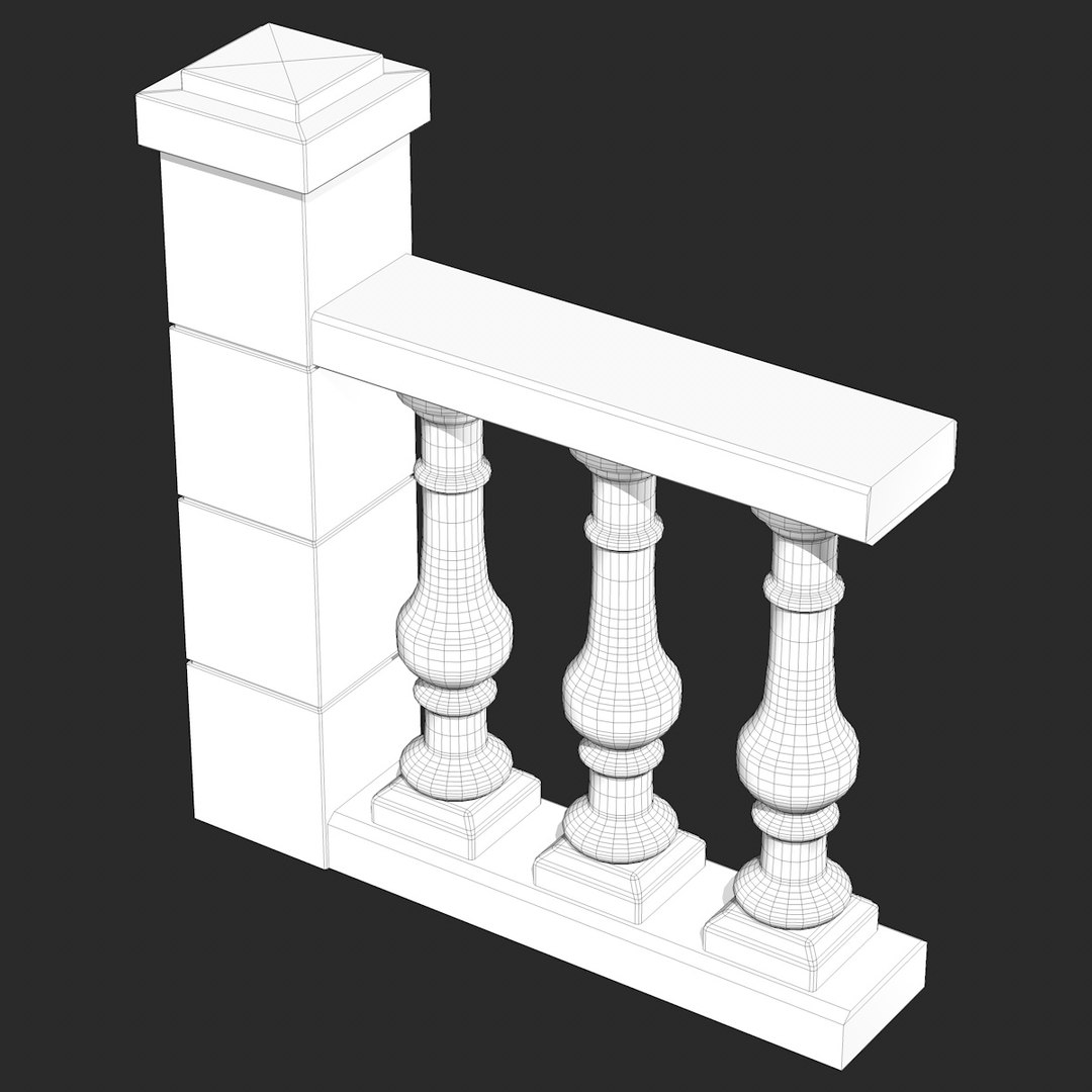 baluster 3d model