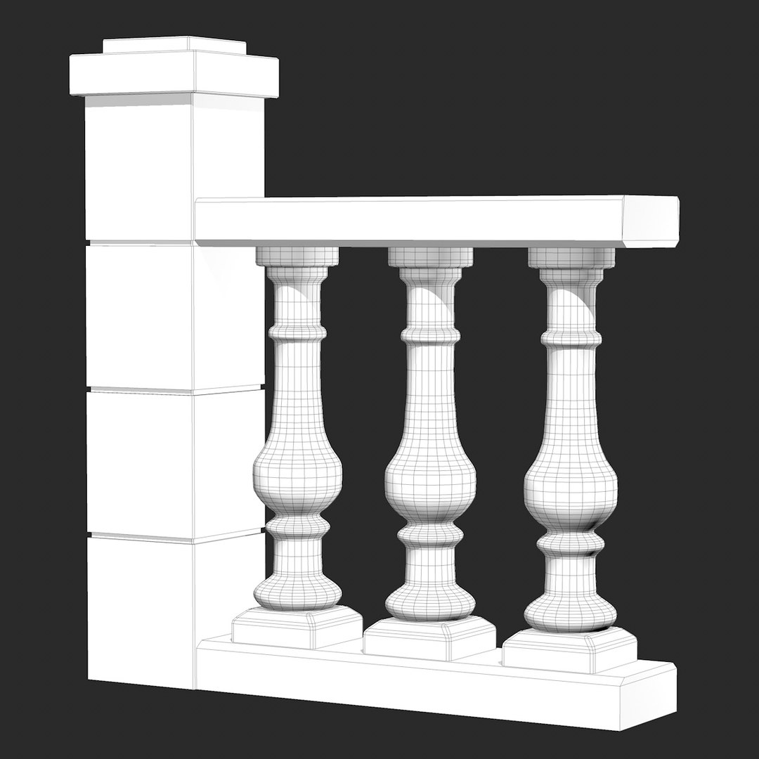 baluster 3d model