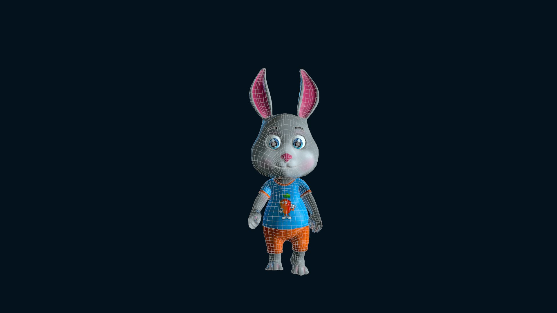 3D Cartoon Rabbit Gaming Animation Pack - TurboSquid 2101782