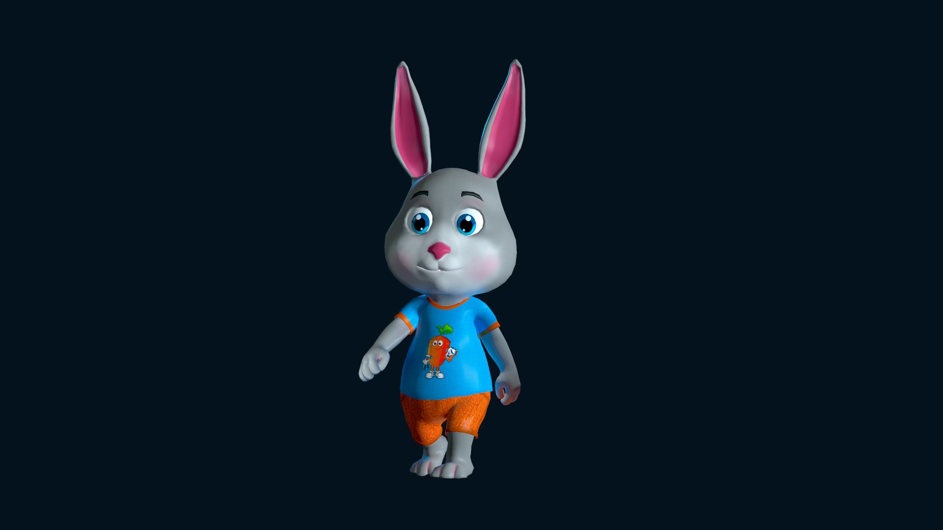 3D Cartoon Rabbit Gaming Animation Pack - TurboSquid 2101782