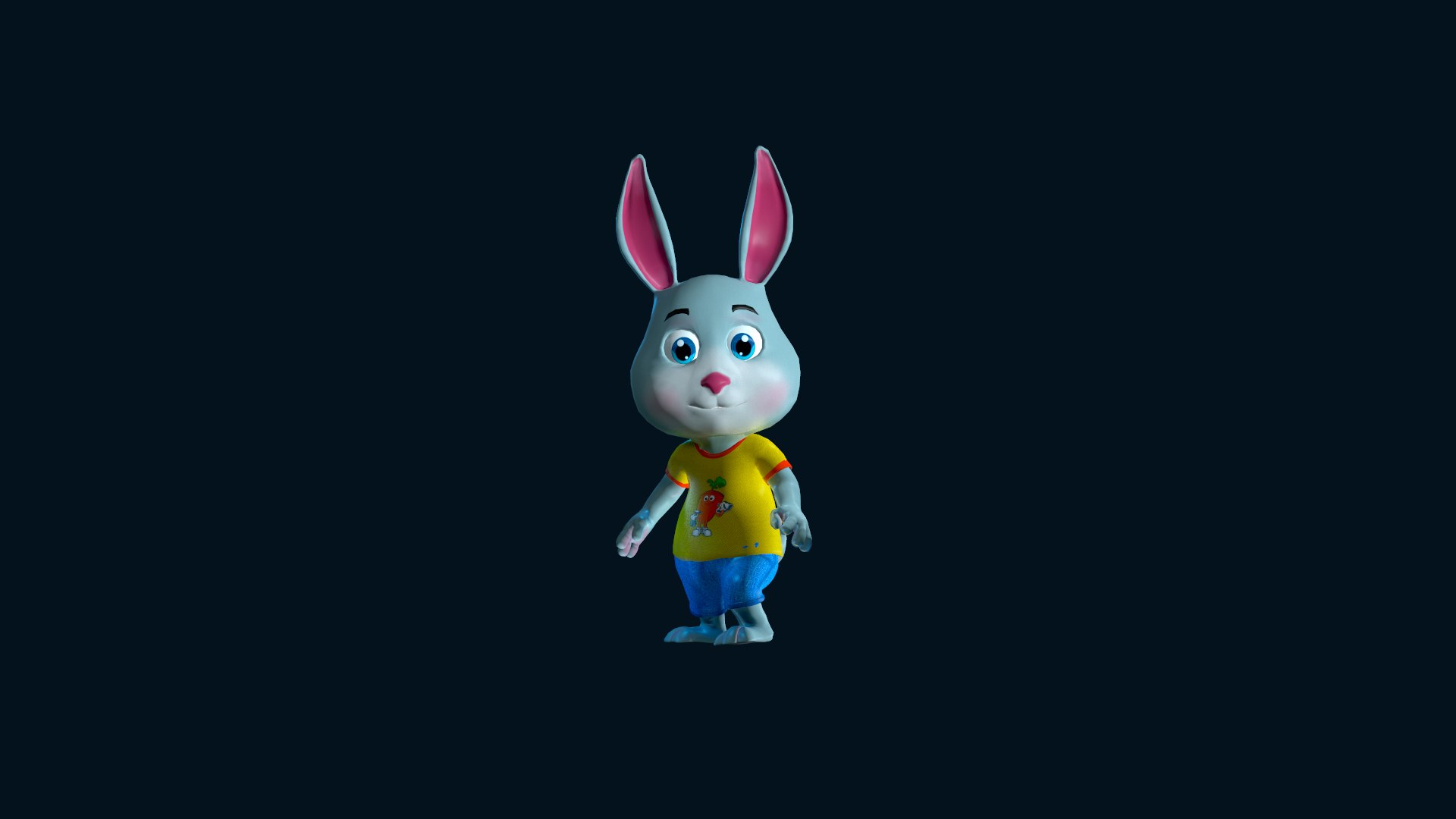 3D Cartoon Rabbit Gaming Animation Pack - TurboSquid 2101782