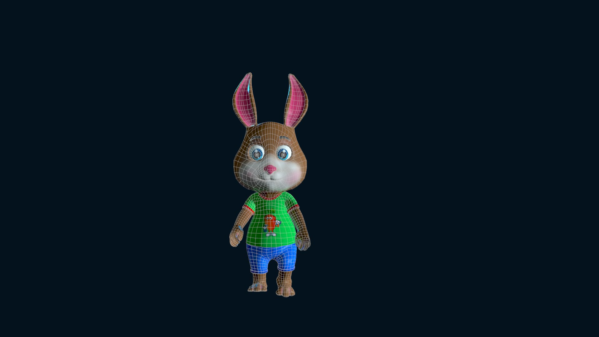 3D Cartoon Rabbit Gaming Animation Pack - TurboSquid 2101782
