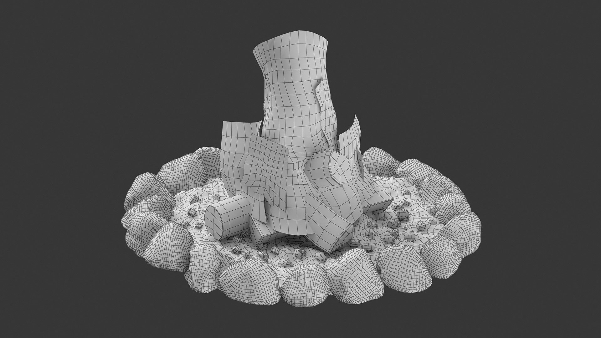 3D Campfire Model - TurboSquid 2388367