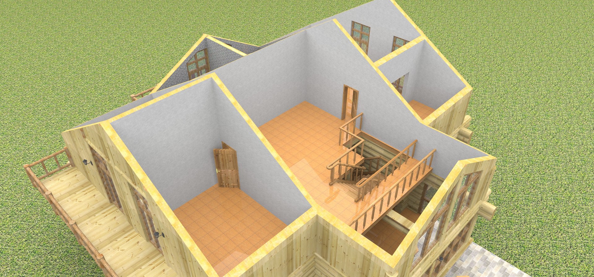 3D blockhouse - TurboSquid 1213030