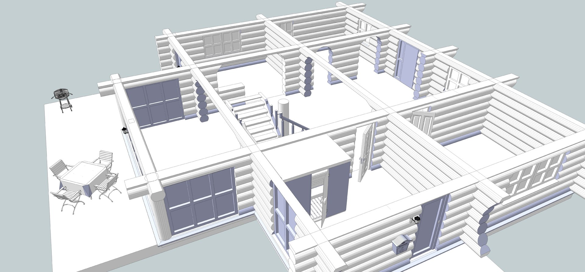 3D blockhouse - TurboSquid 1213030