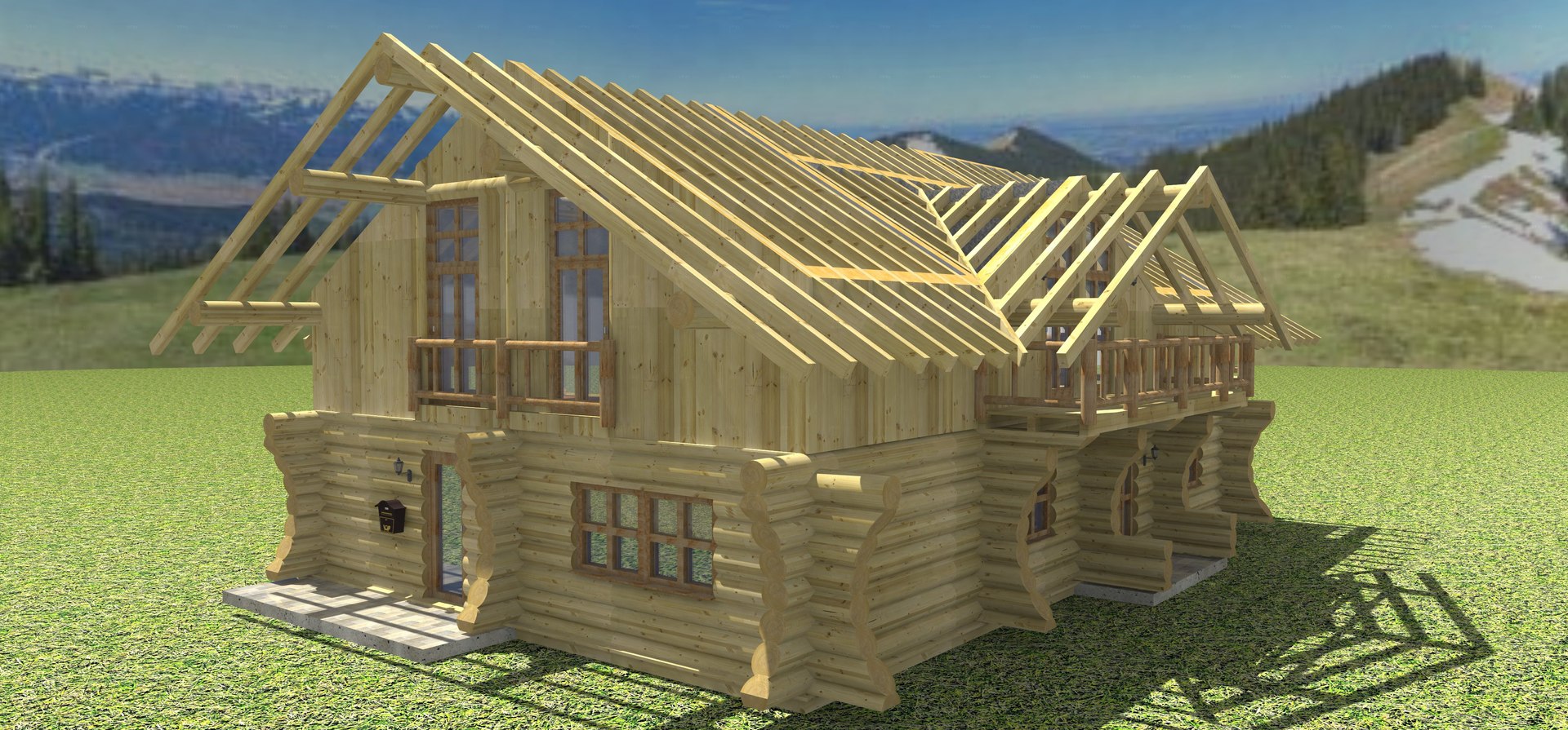 3D Blockhouse - TurboSquid 1213030