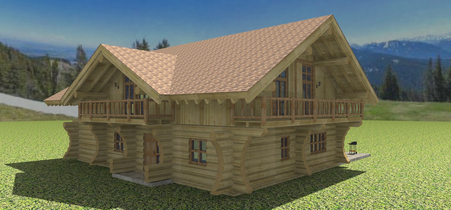 3D Blockhouse - TurboSquid 1213030