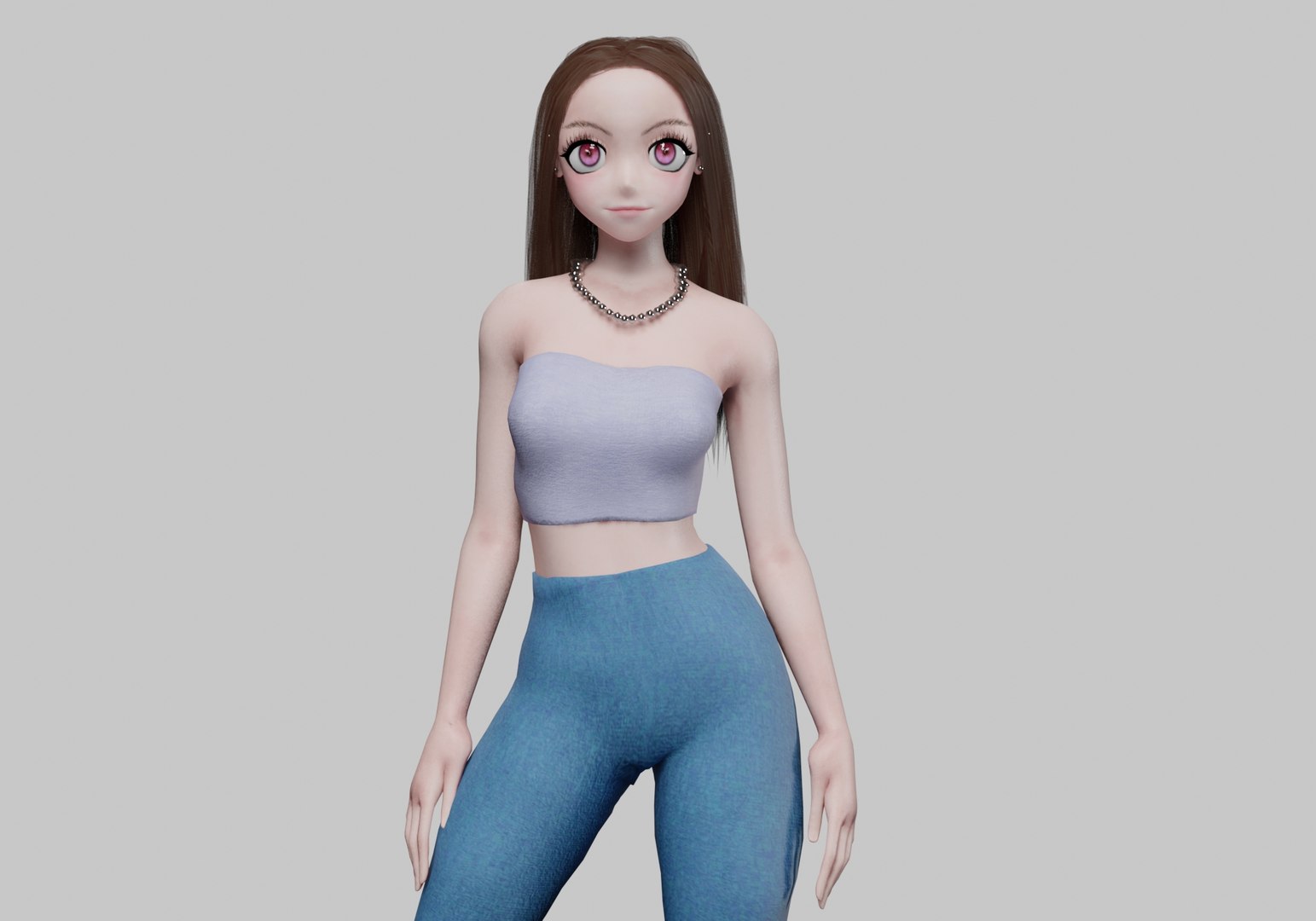 Basic Standard Girl V30262 3D Model - TurboSquid 2270631