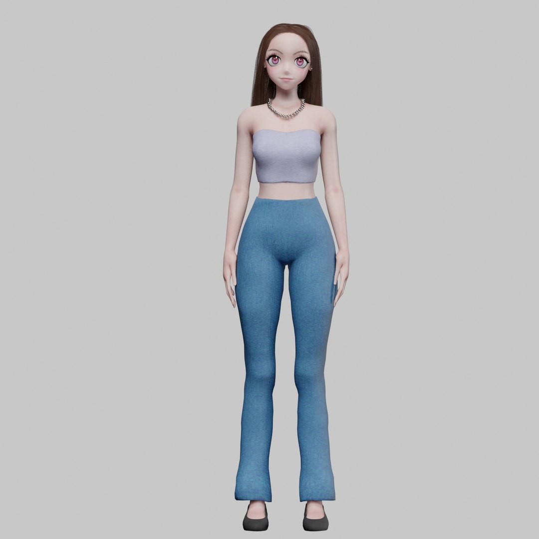 Basic Standard Girl V30262 3D Model - TurboSquid 2270631