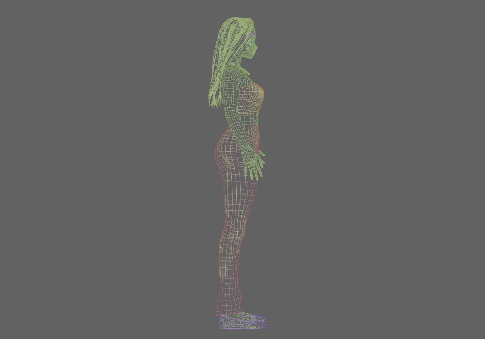 Basic Standard Girl V30262 3D Model - TurboSquid 2270631