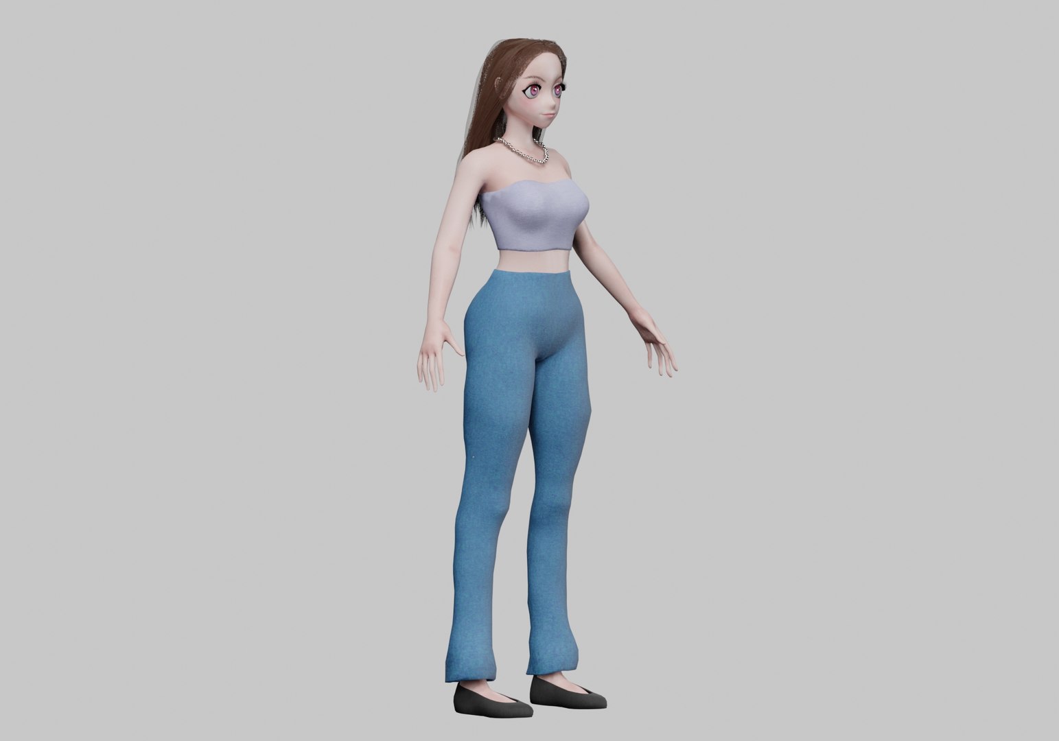 Basic Standard Girl V30262 3D Model - TurboSquid 2270631