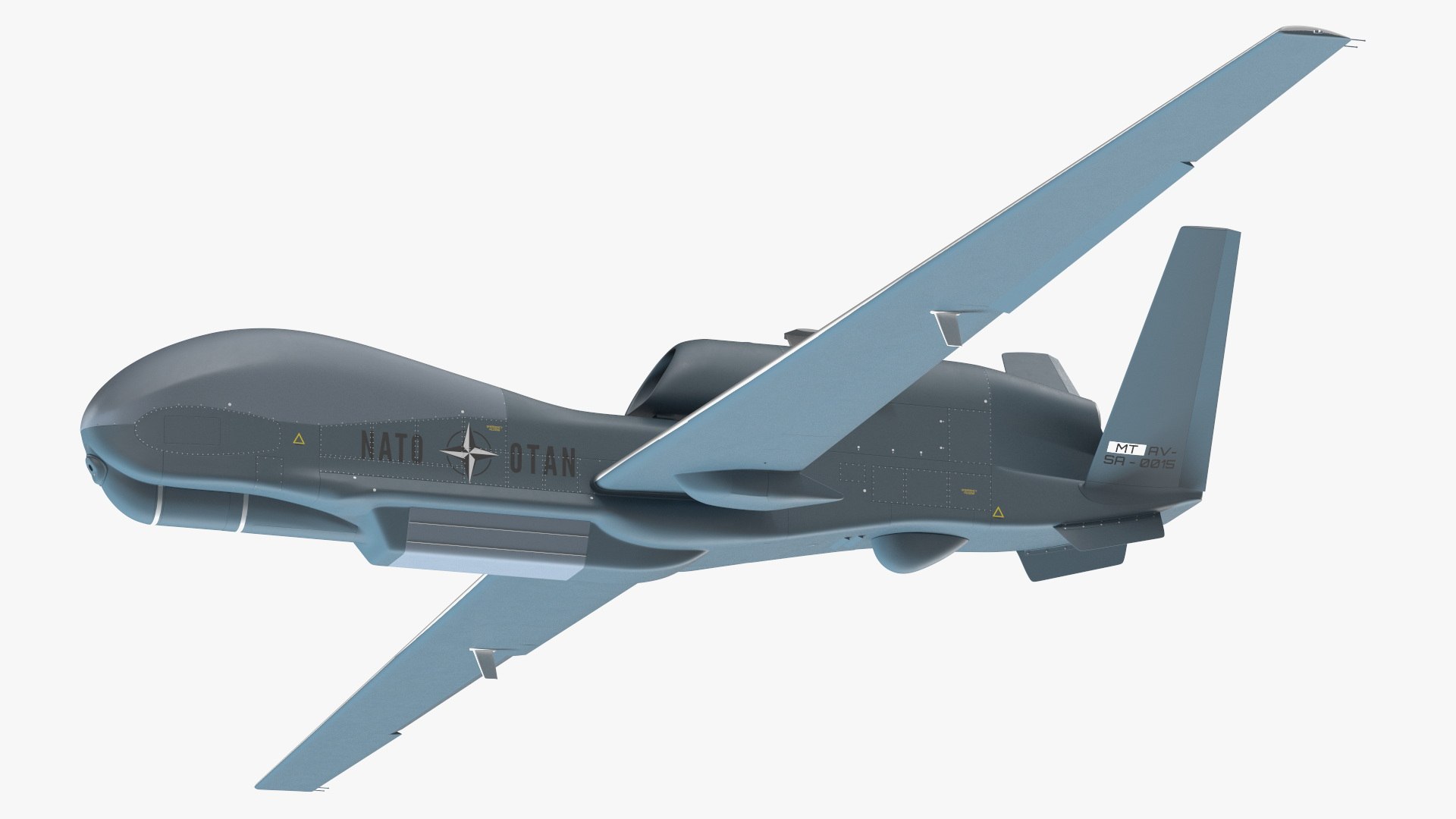 3D RQ-4D Phoenix Global Hawk Drone Rigged model - TurboSquid 2158869