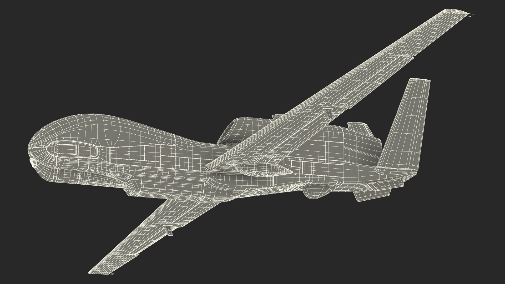 3D RQ-4D Phoenix Global Hawk Drone Rigged Model - TurboSquid 2158869