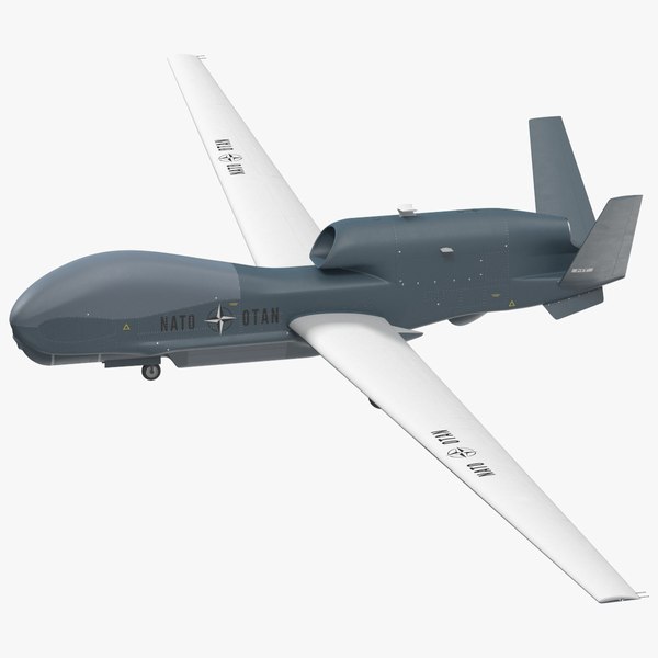 3D модель Дрон RQ-4D Phoenix Global Hawk в оснащении - TurboSquid 2158869