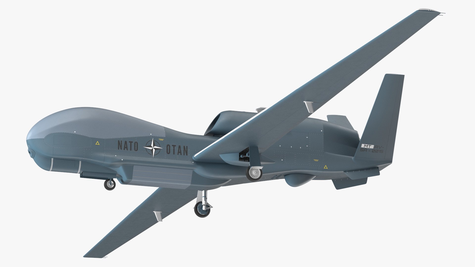 3D RQ-4D Phoenix Global Hawk Drone Rigged model - TurboSquid 2158869