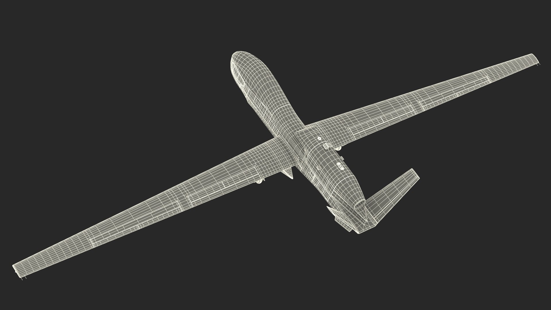 3D RQ-4D Phoenix Global Hawk Drone Rigged Model - TurboSquid 2158869
