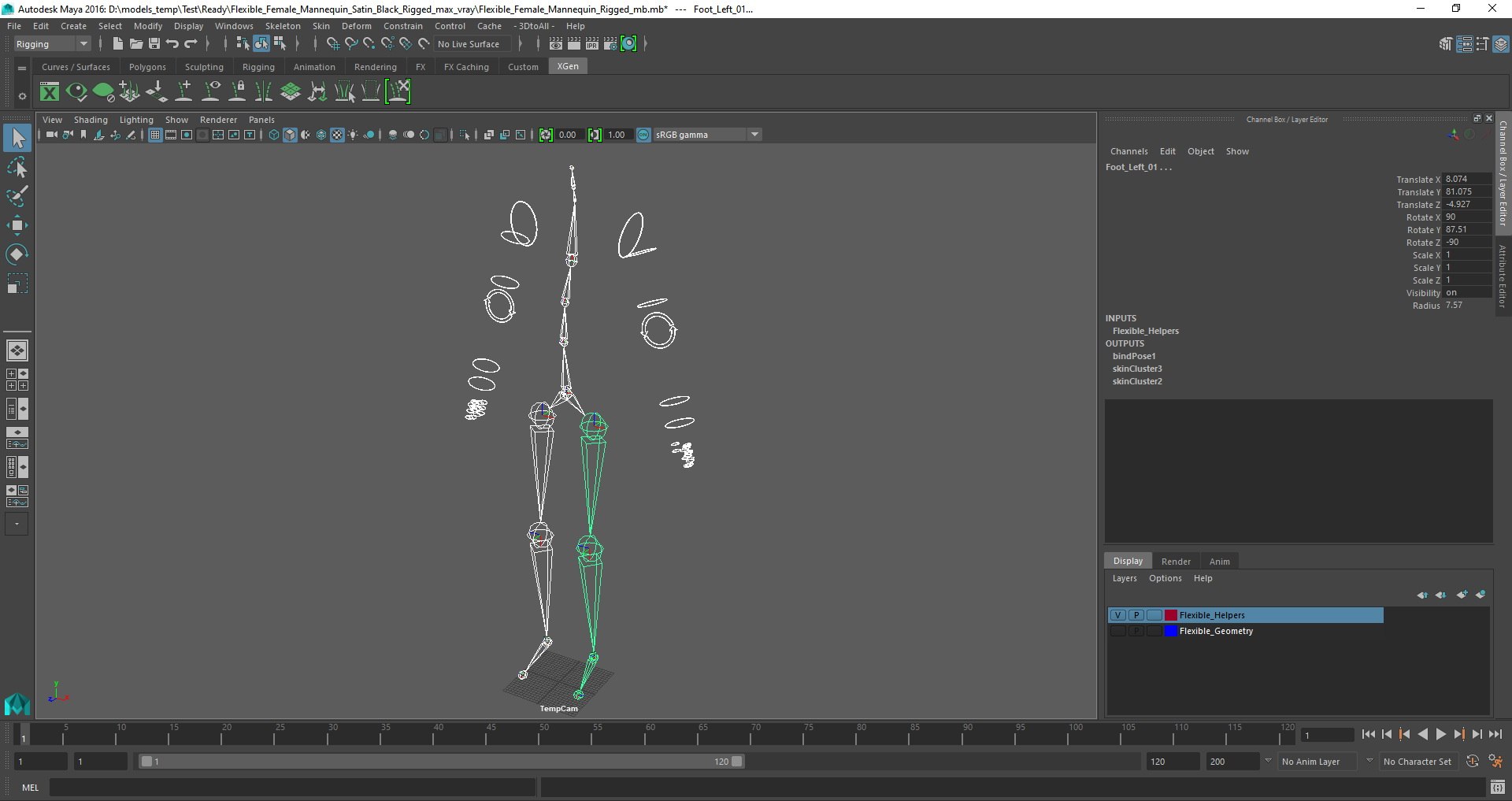 3D Flexible Female Mannequin Rigged For Maya - TurboSquid 1871853
