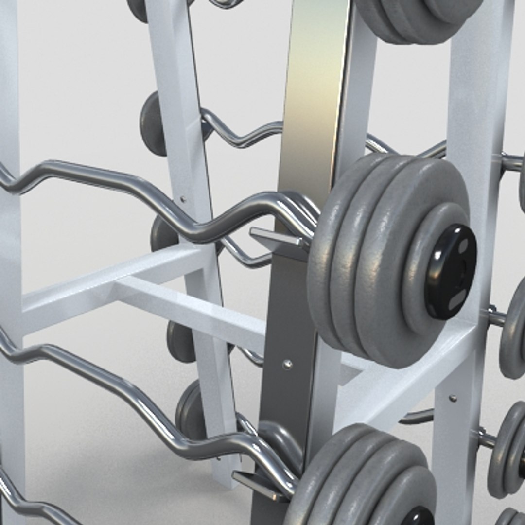 gym equipment machine weight 3d model