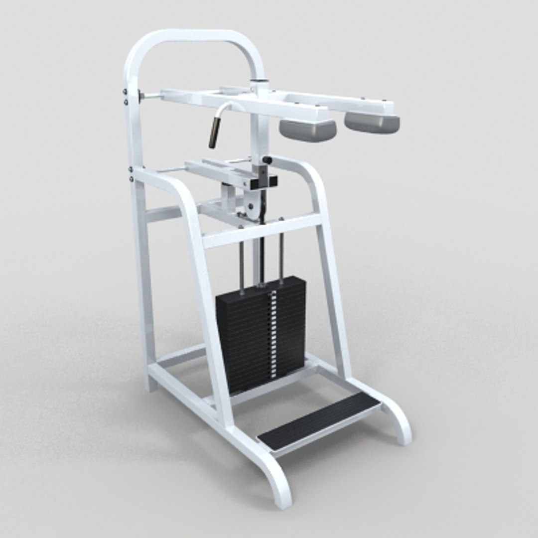 gym equipment machine weight 3d model