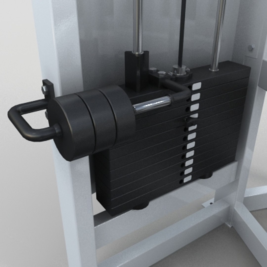gym equipment machine weight 3d model