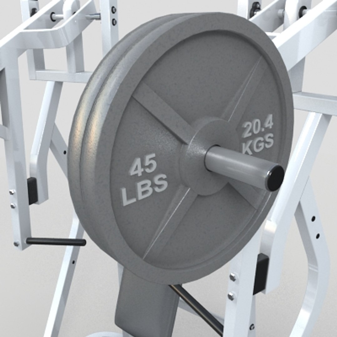 gym equipment machine weight 3d model
