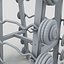 Gym Equipment Machine Weight 3d Model
