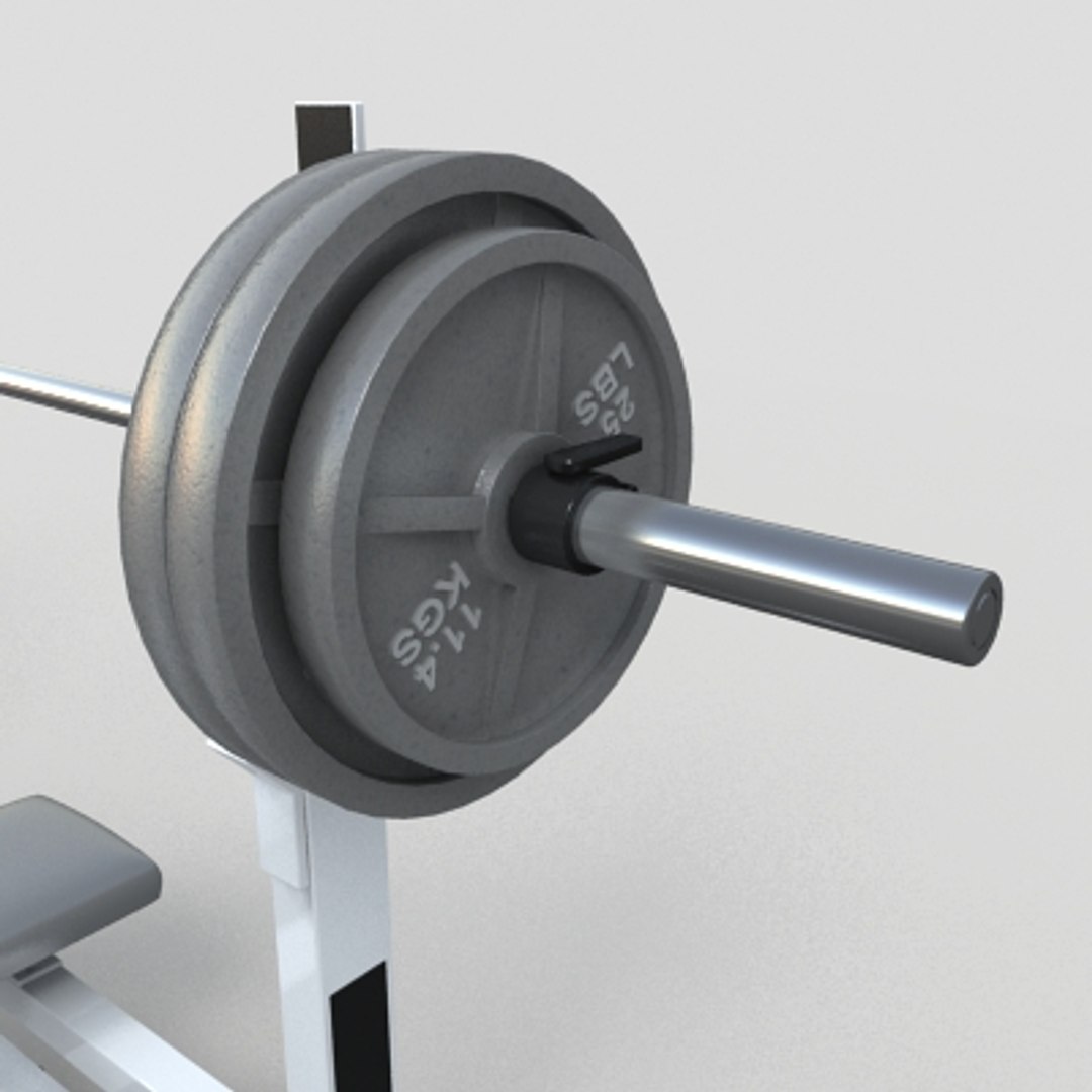 gym equipment machine weight 3d model
