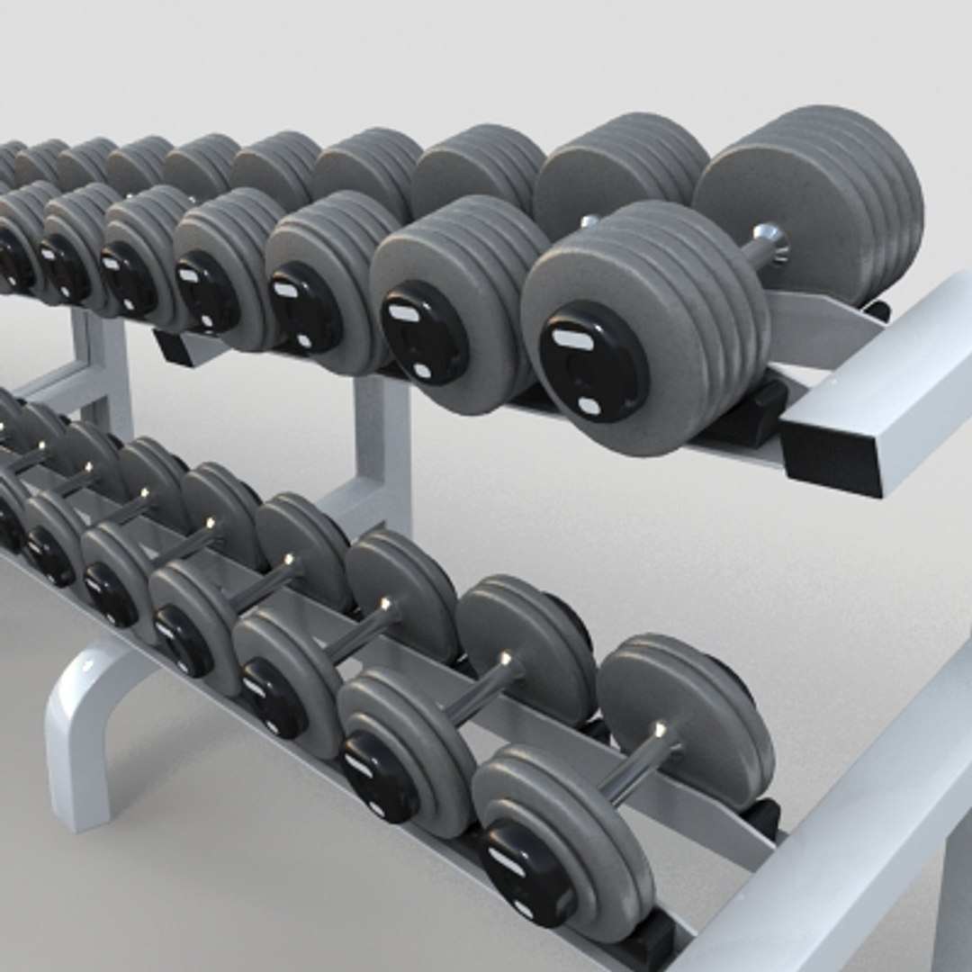 gym equipment machine weight 3d model