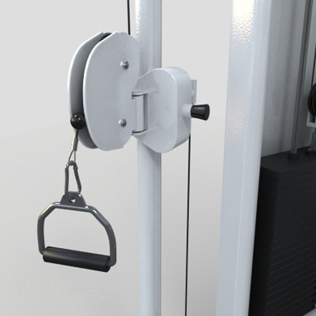 gym equipment machine weight 3d model