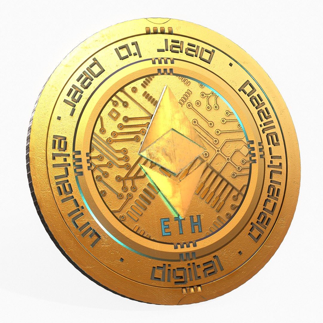 3D Ethereum Cryptocurrency Coin - TurboSquid 1746266