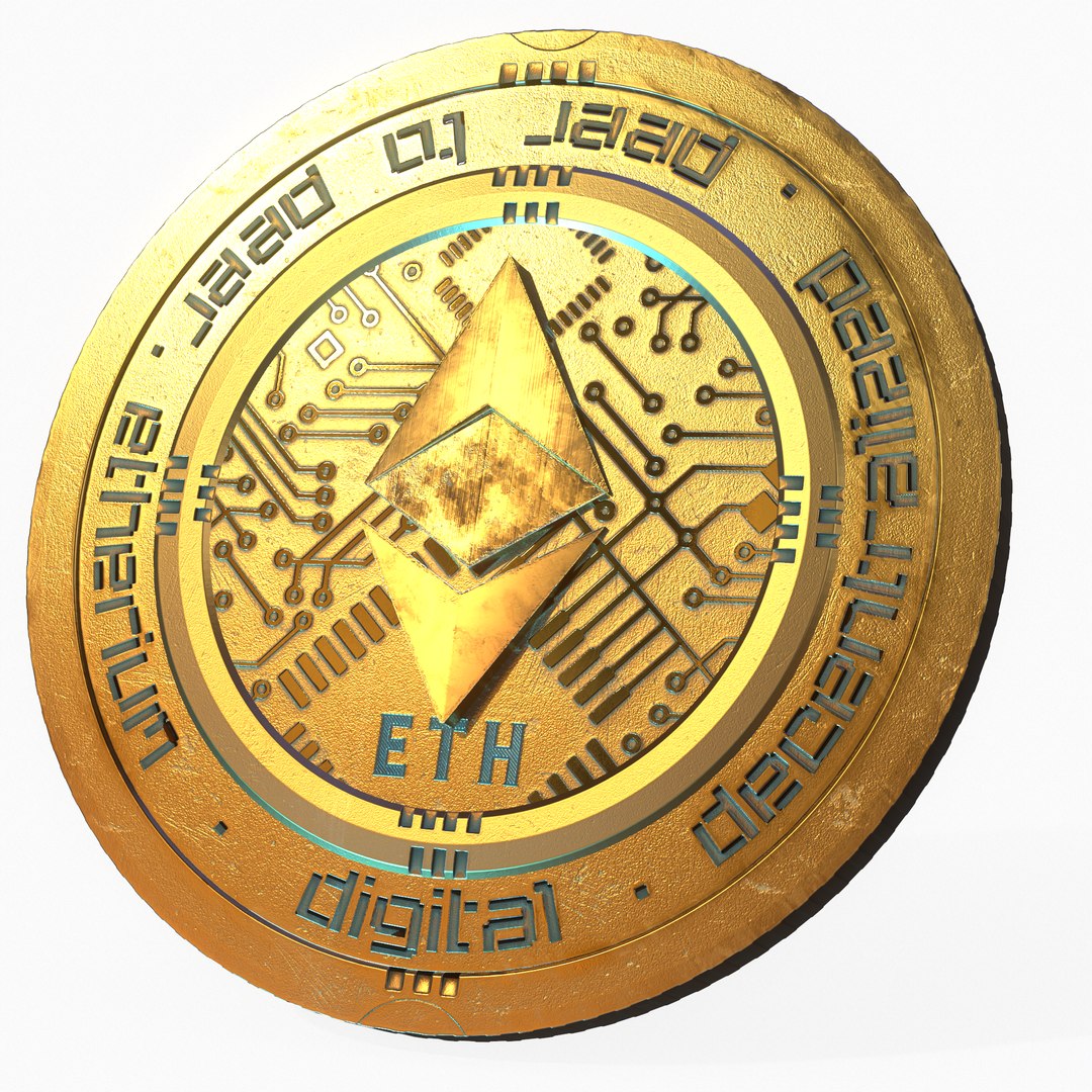 3D Ethereum Cryptocurrency Coin - TurboSquid 1746266