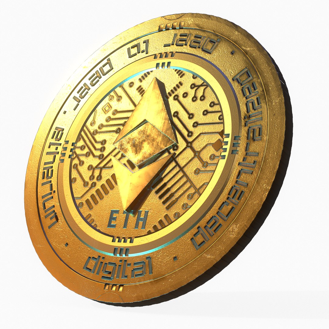 3D Ethereum Cryptocurrency Coin - TurboSquid 1746266