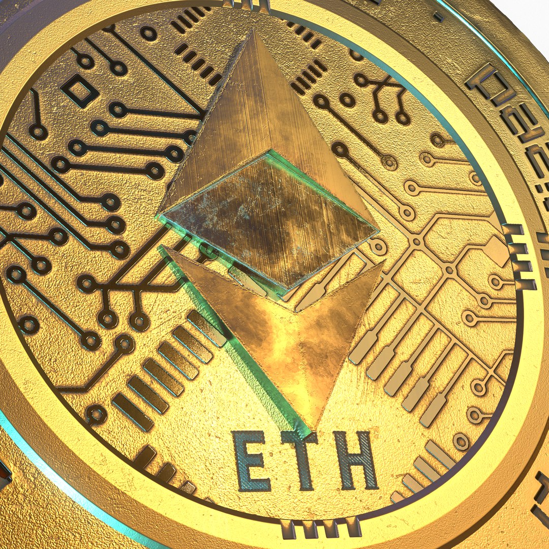 3D Ethereum Cryptocurrency Coin - TurboSquid 1746266