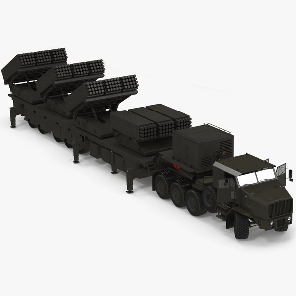 modelo 3d Sistema de lanzamiento de cohetes Jobaria con Oshkosh ...
