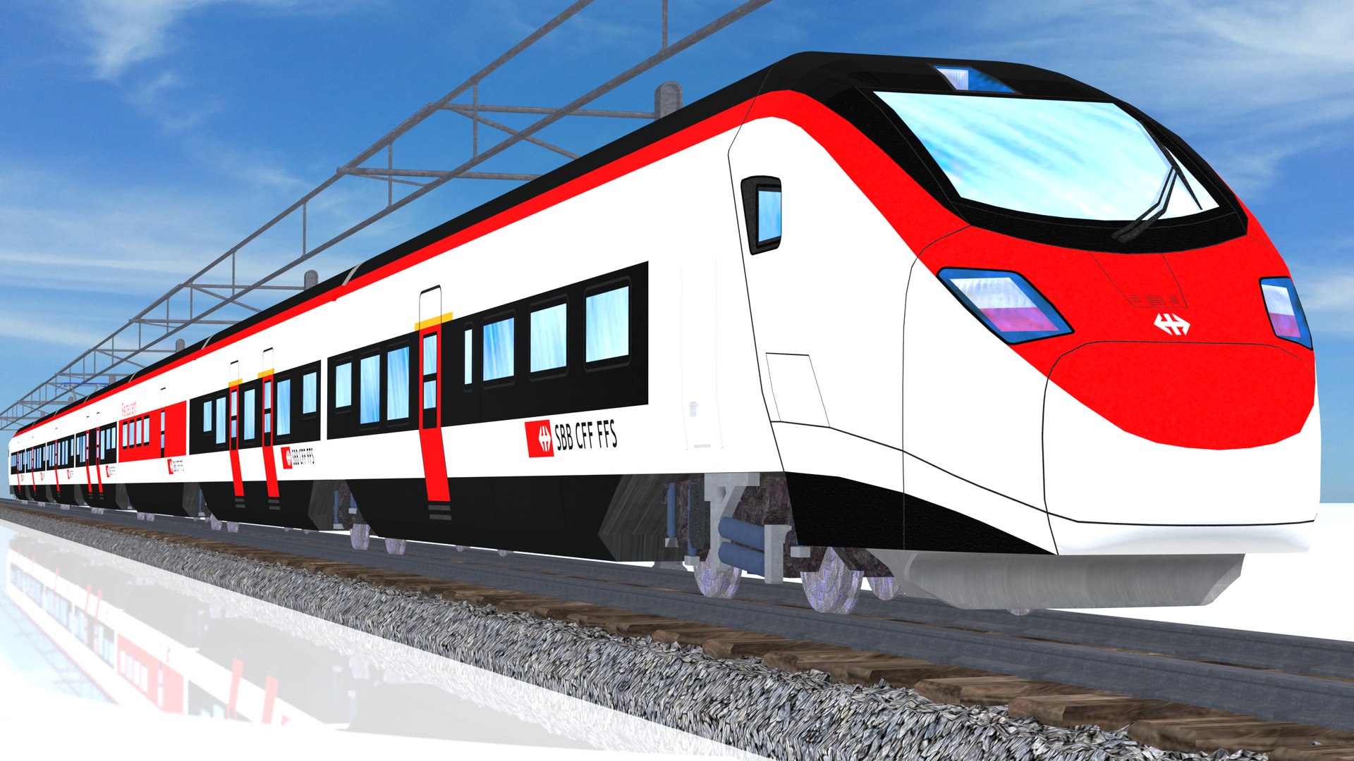 3D Model Rabe 501 Swiss Electric Passenger Train - TurboSquid 1990342