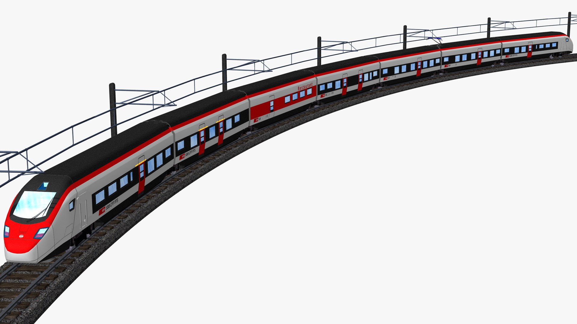3D Model Rabe 501 Swiss Electric Passenger Train - TurboSquid 1990342
