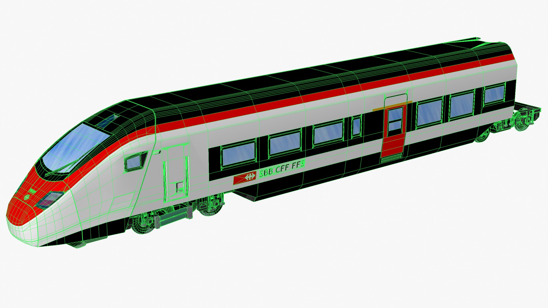 3D Model Rabe 501 Swiss Electric Passenger Train - TurboSquid 1990342