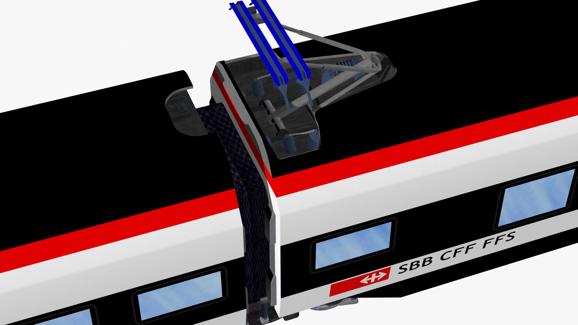 3D Model Rabe 501 Swiss Electric Passenger Train - TurboSquid 1990342