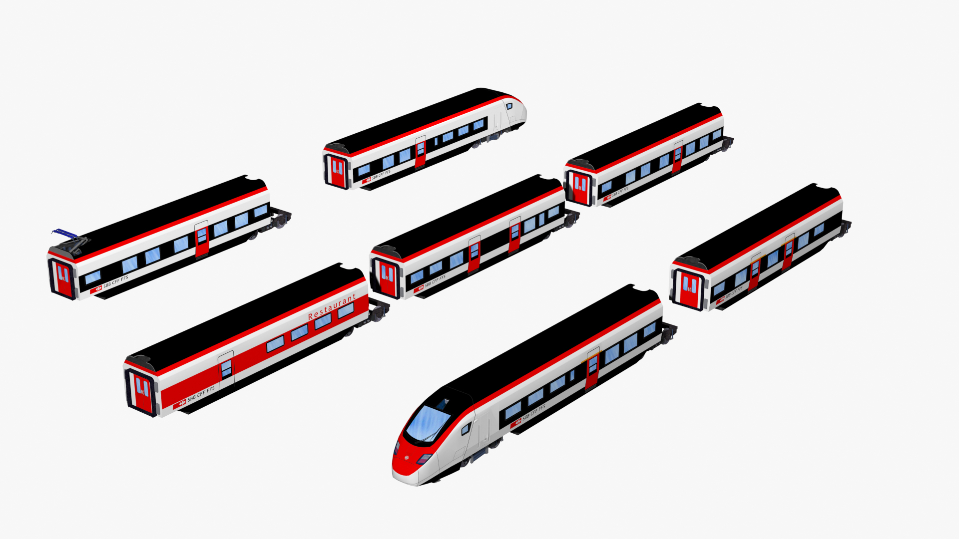 3D Model Rabe 501 Swiss Electric Passenger Train - TurboSquid 1990342